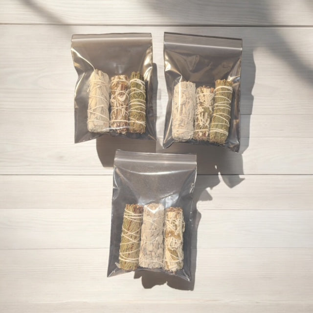 Smudge Sage Kit of 3 (Includes 1 White Sage, 1 Yerba Santa Sage, and 1 ...